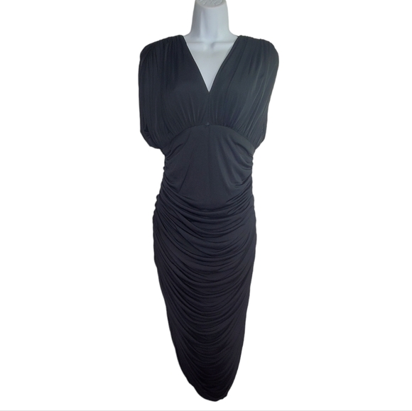 Casadei | Dresses | Casadei Vintage 8s Ruched Cocktail Lbd Dress Sz 0 ...